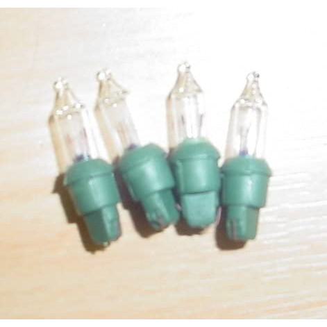 4 Clear Push In Spare Bulbs 2.5v 0.24w with one prong (SB130 ...