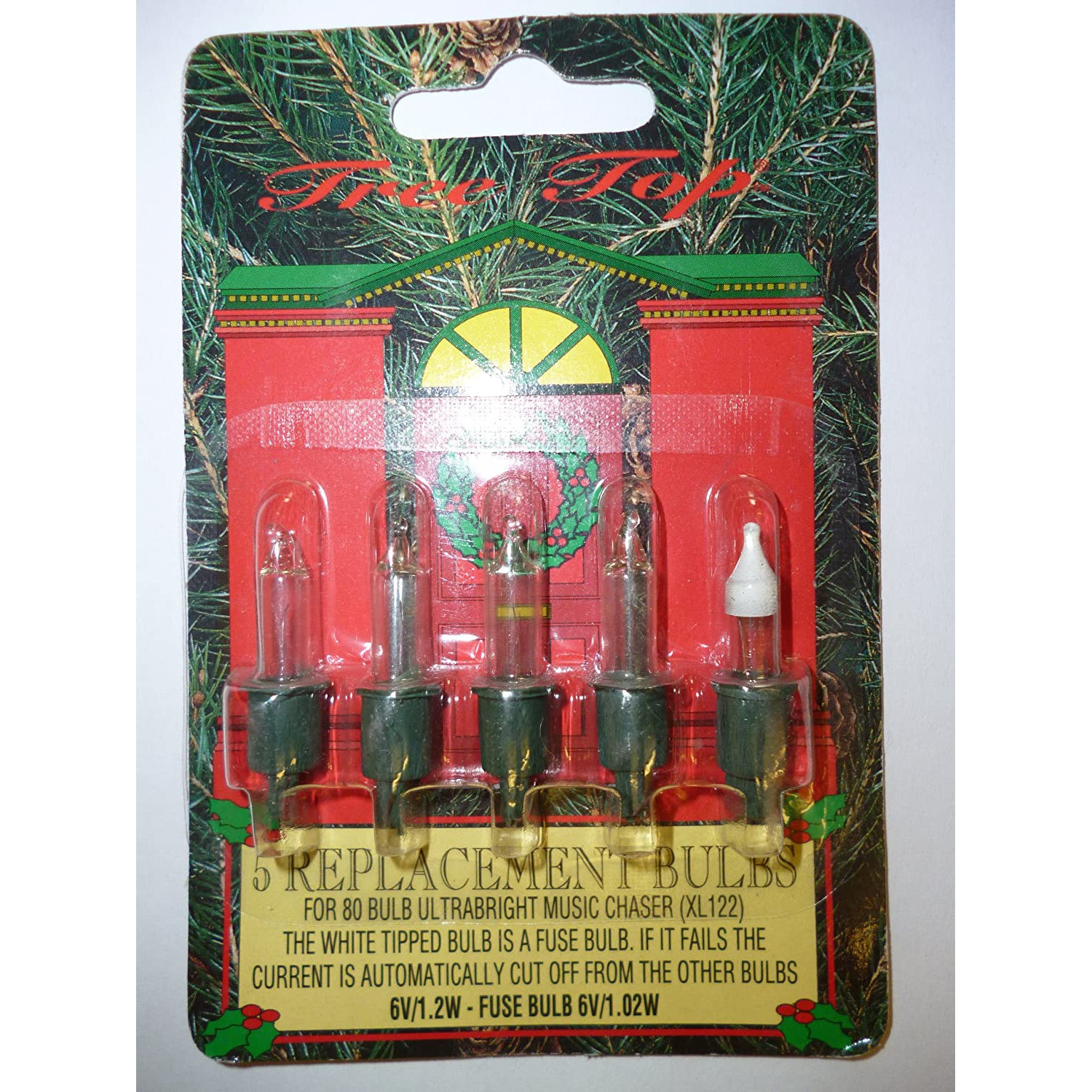 4 Clear Push In Spare Bulbs 6v 1.2w & 1 Fuse Bulb 6v 1.02w (SB277 ...