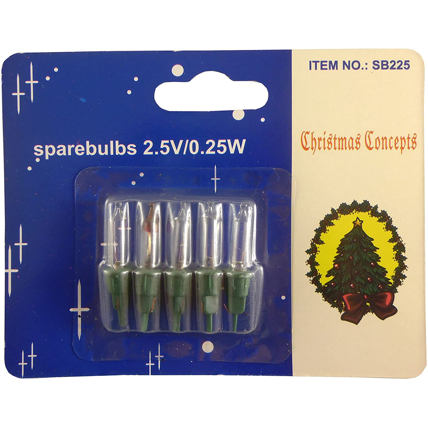 4 Push In Clear Replacement Spare Bulbs 2.5v 0.25w with 1 Fuse Bulb ...