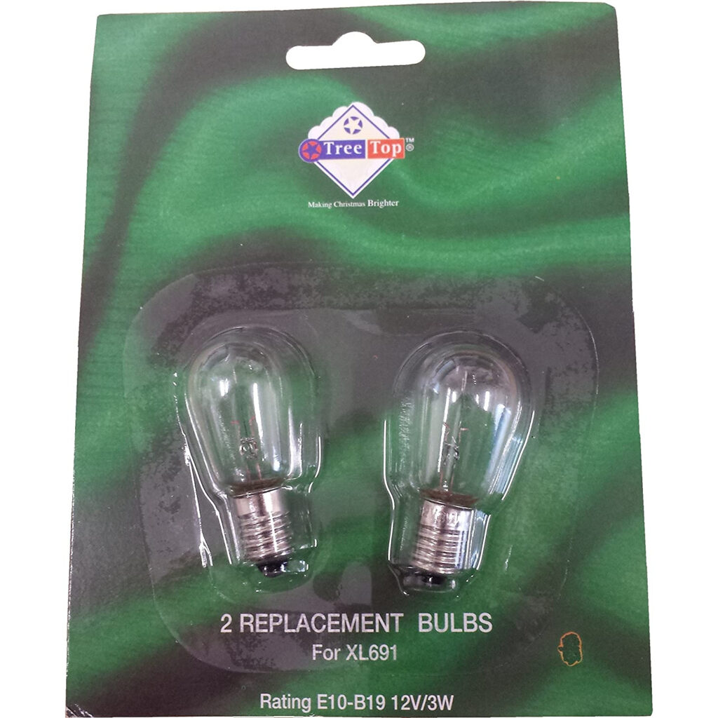 3 Replacement Light Bulbs - Clear - E10 - Light Bulb Rating 48v 3w ...