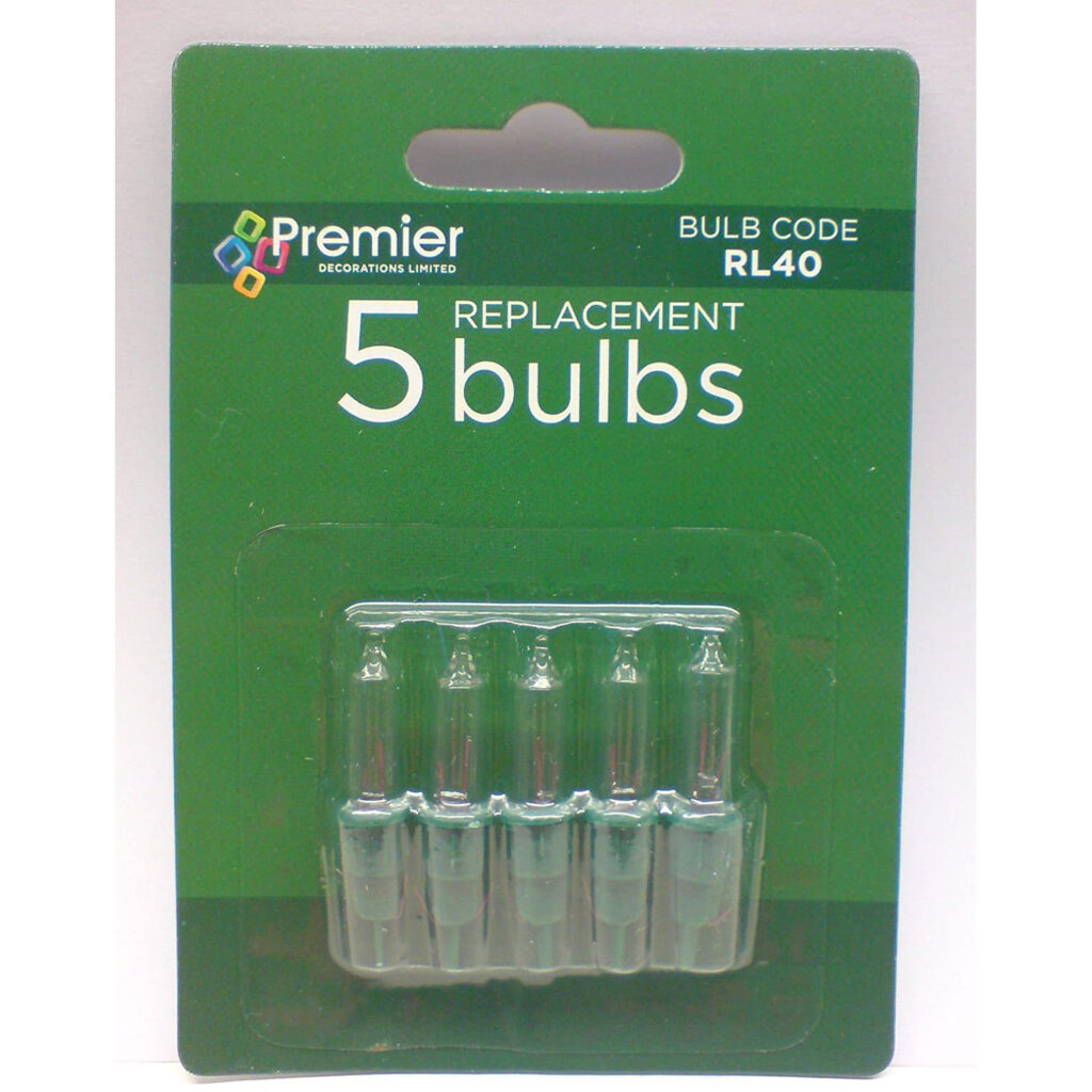 4 Clear Push In Spare Bulbs 12v 1.1w & 1 Fuse Bulb - Christmas Bulbs