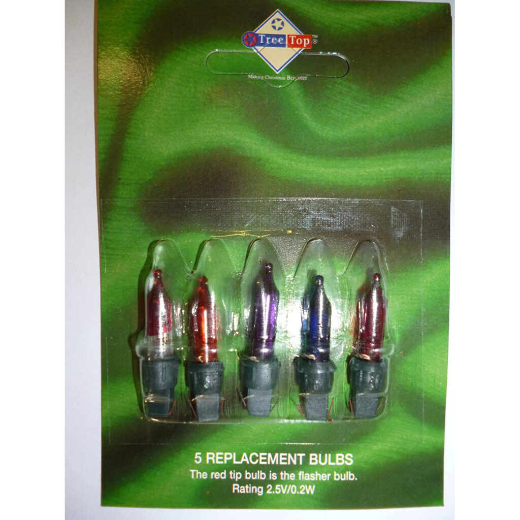 4 Clear Push In Spare Bulbs 7V 0.98W & 1 Fuse Bulb (SB269) - Christmas ...