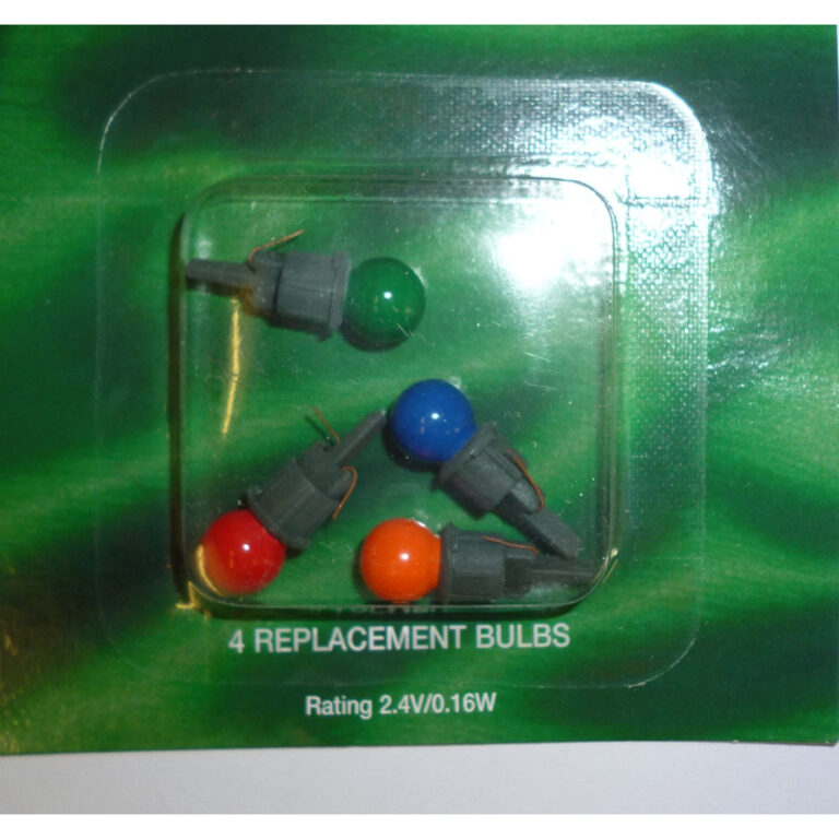 4 Mini Berry/Micro Lights Spare Bulbs 2.4v 0.16w - Christmas Bulbs